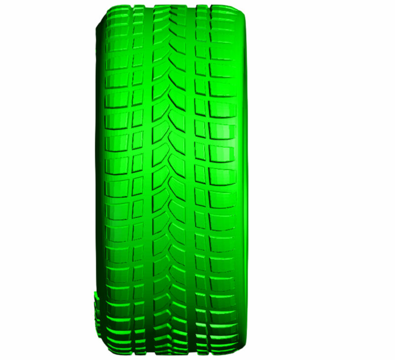Car Tire Tread Prototype | 3D Vector